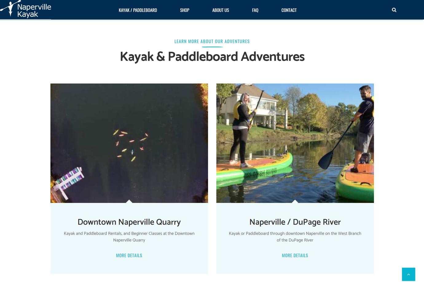Digital Marketing Agency lifts Naperville Kayak - CueCamp