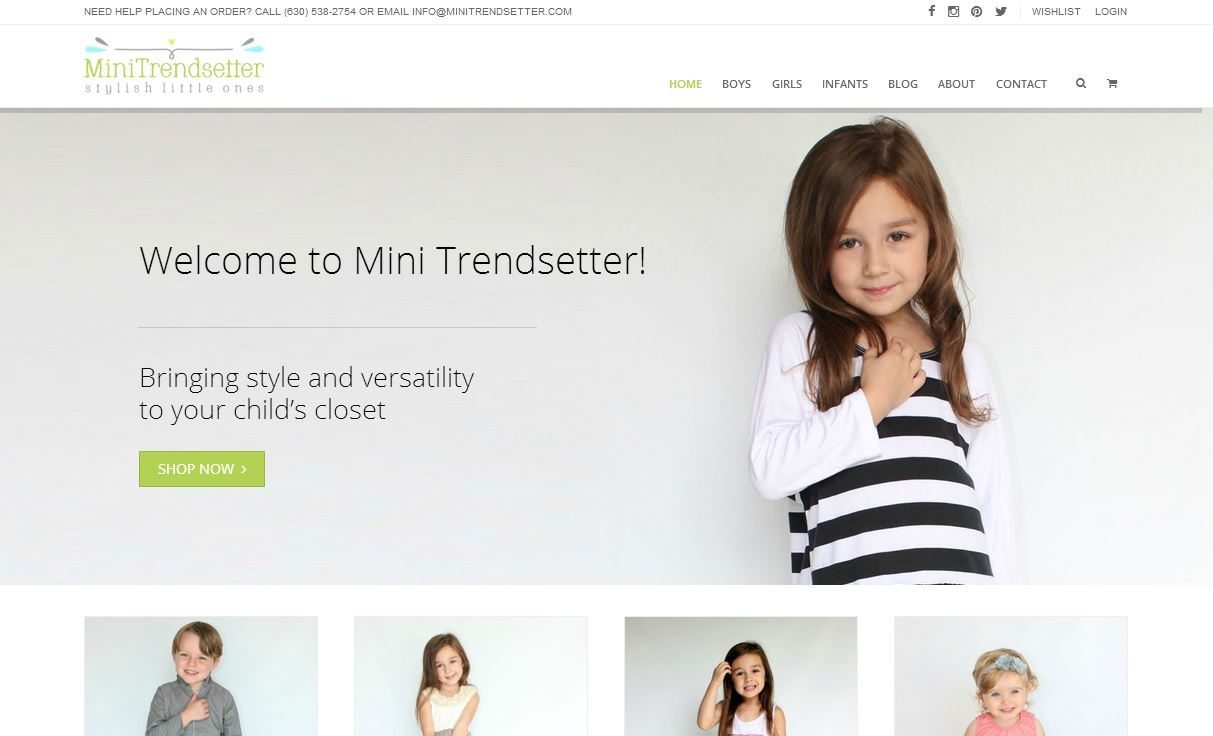 Mini Trendsetter E-Commerce Site on WordPress and WooCommerce