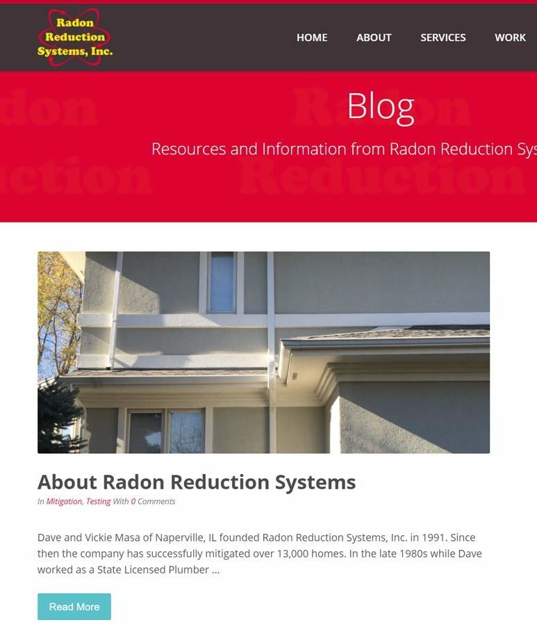 Responsive Website Design for The Radon Man - CueCamp